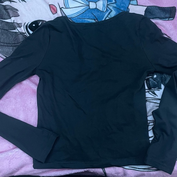 Lewkin | Tops | Lewkin Square Long Sleeve Crop Top | Poshmark